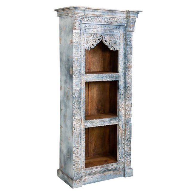 Étagère En Bois Finition Artisanale 80x46x180h Cm Leroy Merlin