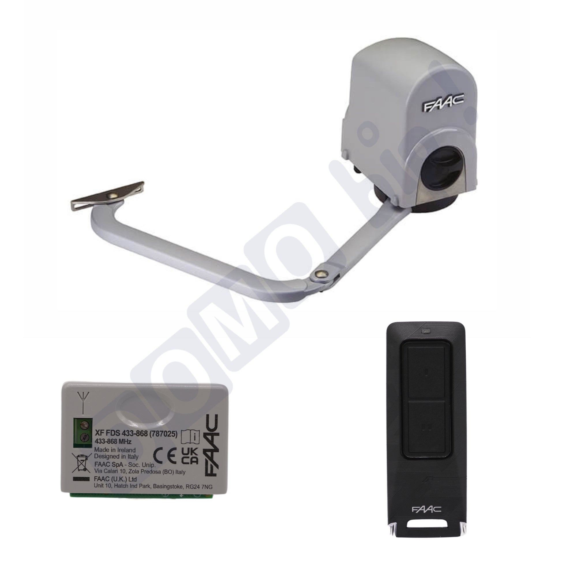 Kit de Motorisation FAAC 391 avec Moteur Maître et Esclave, Récepteur ...