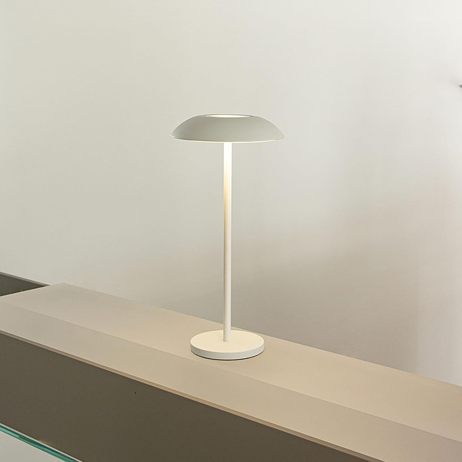 Blanche-2600mAh rechargeable LED lampe de table électrique, lampe de ...