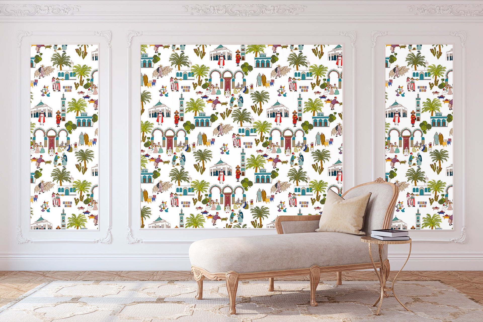 Morocco 6 - Mural no tejido de 156 x 300 cm - by TESSA FDZ-DURÁN ...