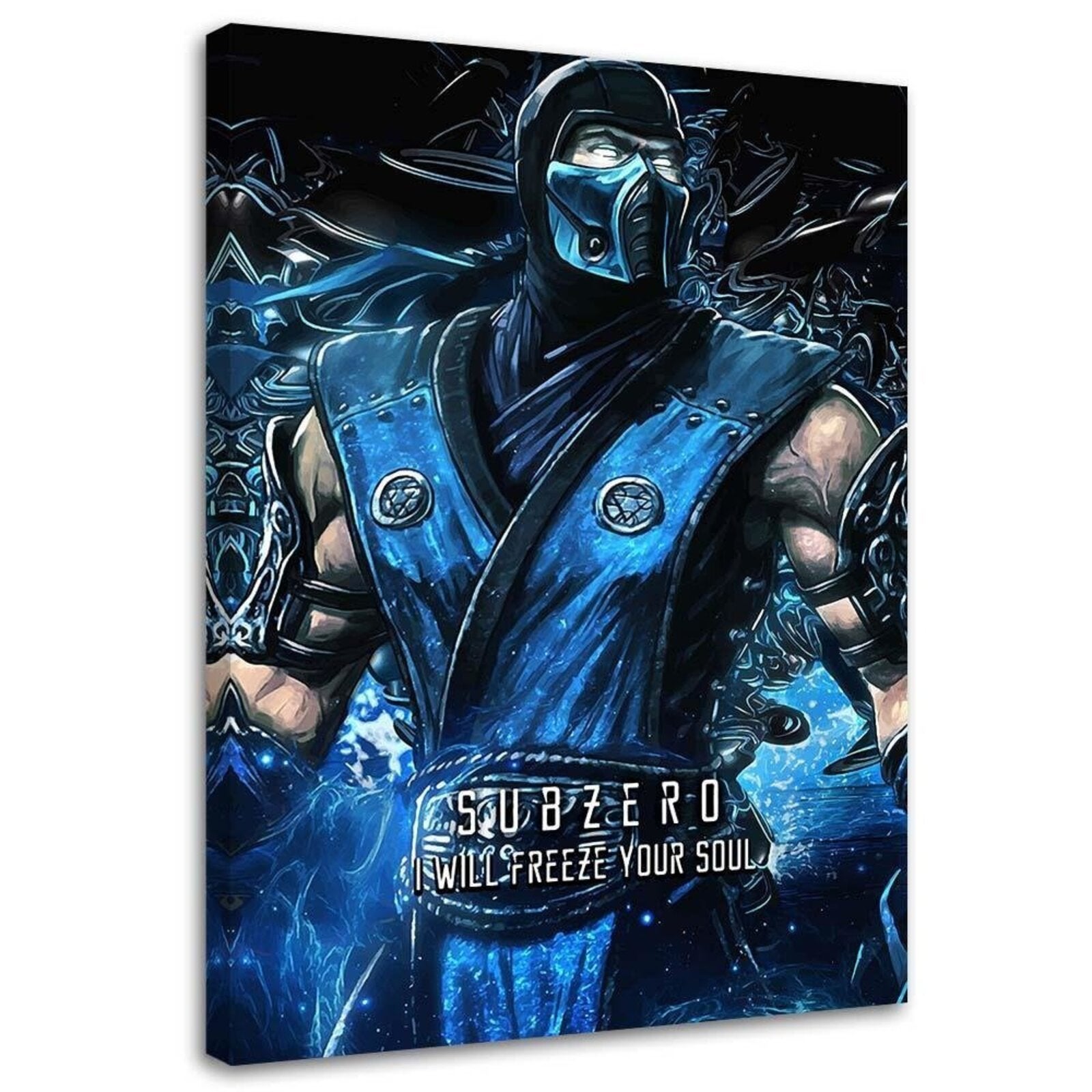 Tableau Mortal Kombat Sub Zero - 50 x 70 cm | Leroy Merlin