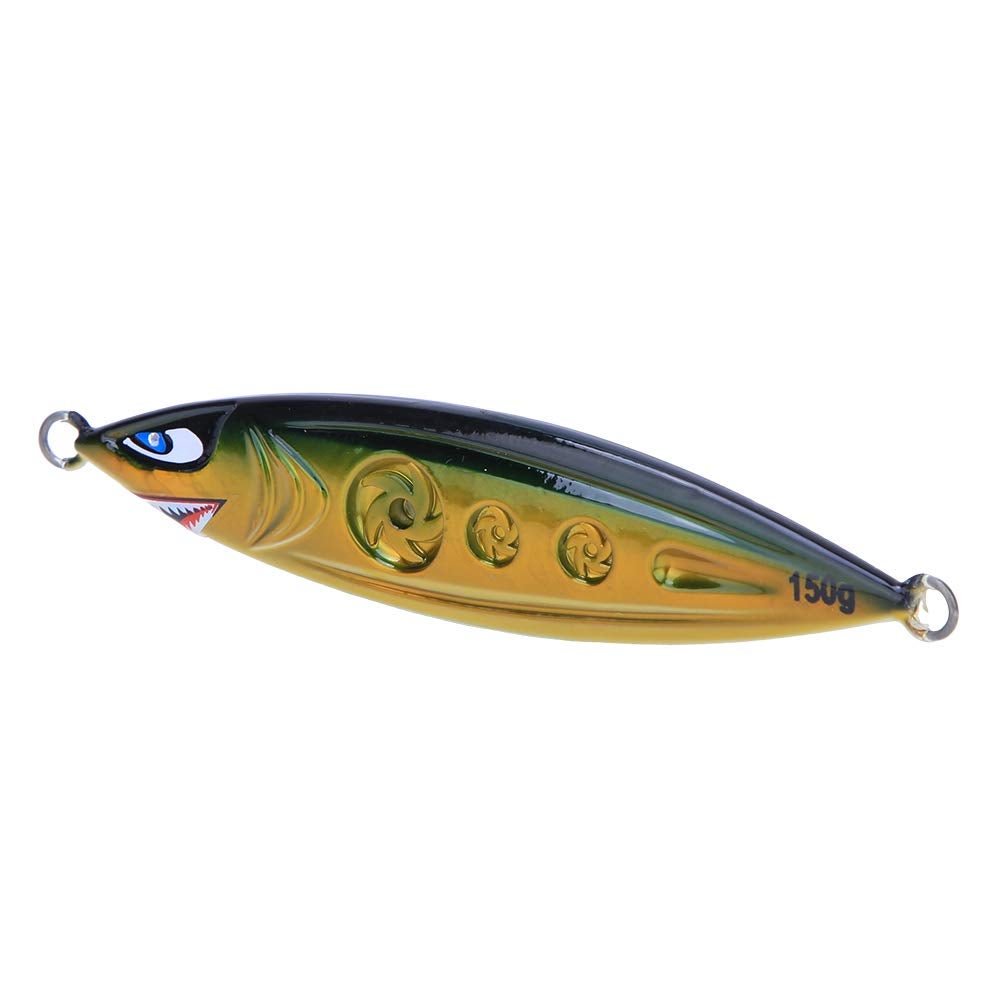Cebo de pesca artificial de 150 g con luz nocturna, señuelo de pez ...