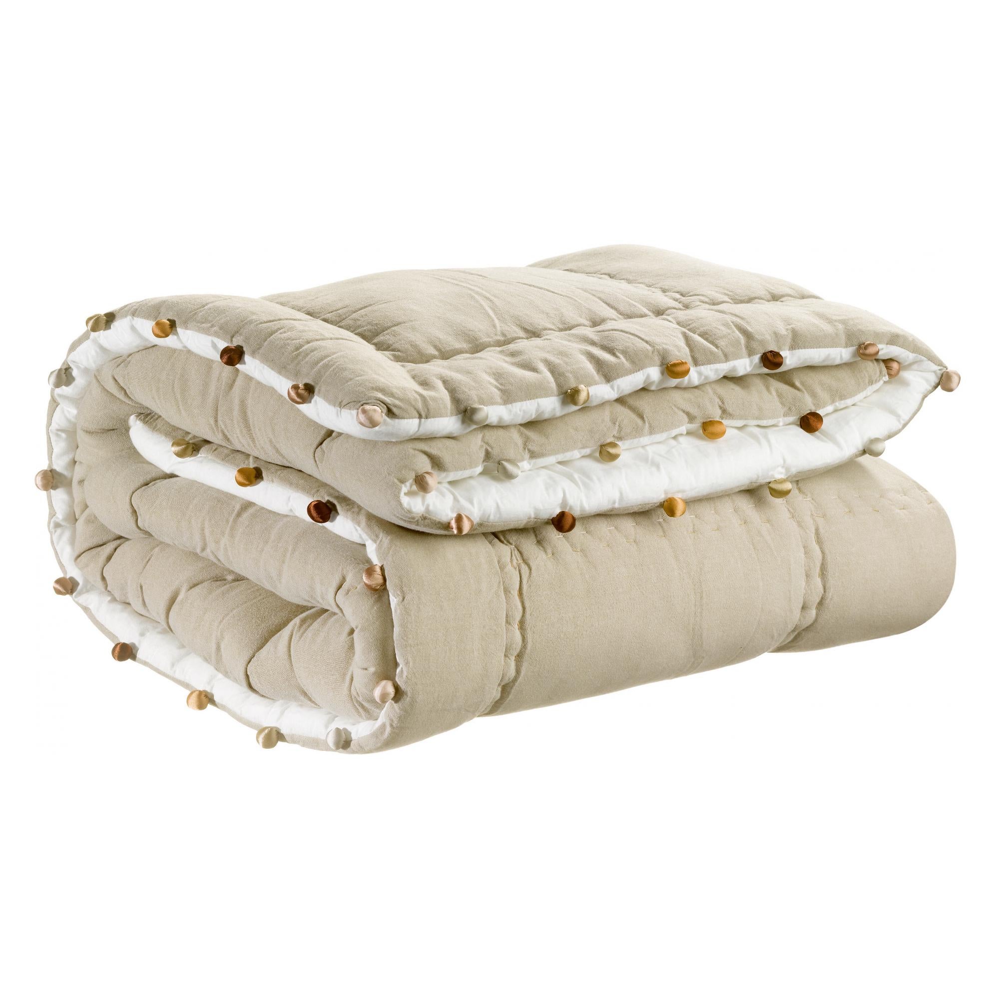 Edredón liso Gastounet Siena 160 x 160 cm Siena 160 x 160 cm Vivaraise ...