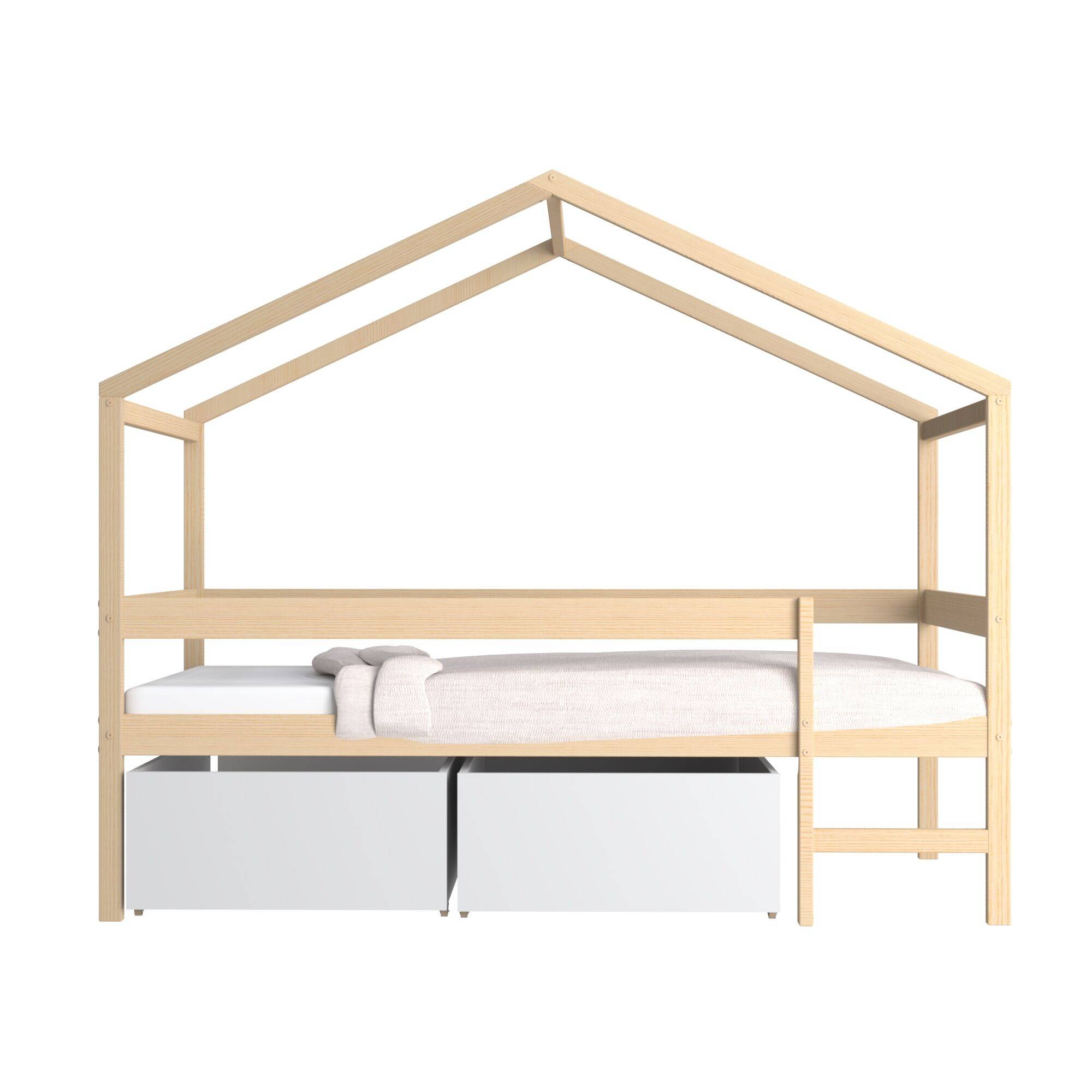 Lit cabane + tiroirs Waël--Naturel | Leroy Merlin