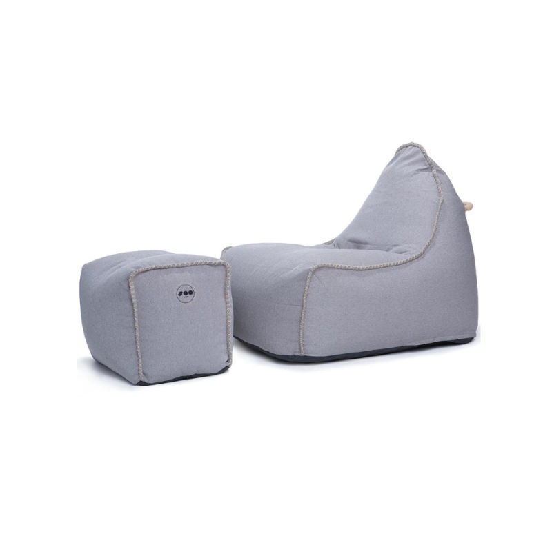 Sillón puf Soo Santaï MiniBuddy's Rest forma pera con reposapiés ...