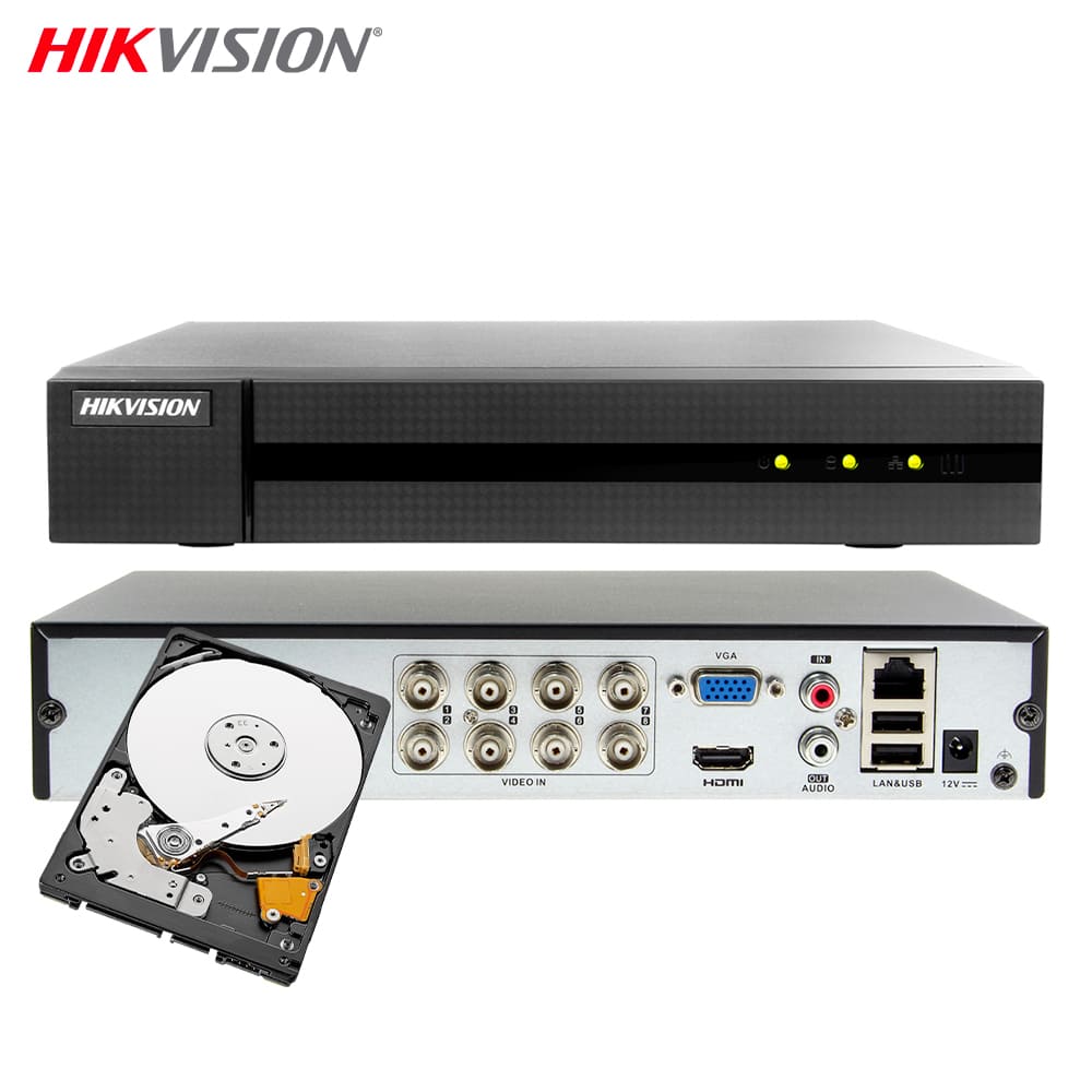 DVR HIKVISION 8 CANALI 4 MPX IBRIDO CLOUD APP CELLULARE HD 1 TB HWD ...
