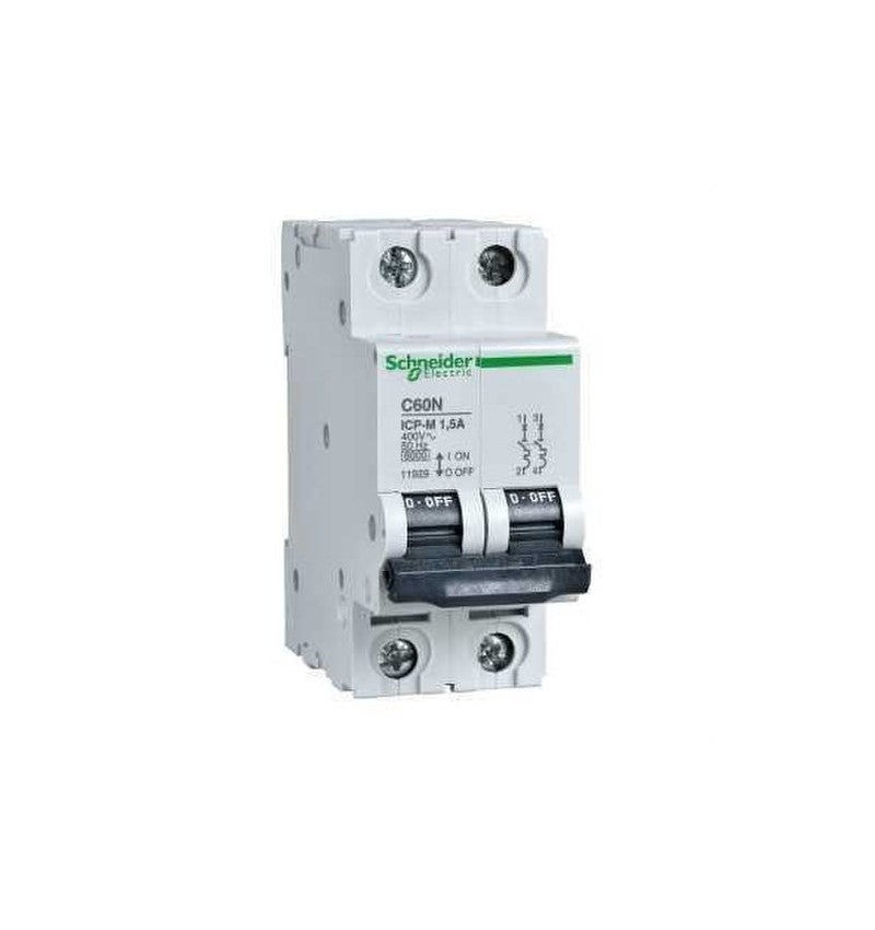 Interruptor Automático Control Potencia C60N ICP-M 2P 63A - SCHNEIDER ELECTRIC | Leroy Merlin