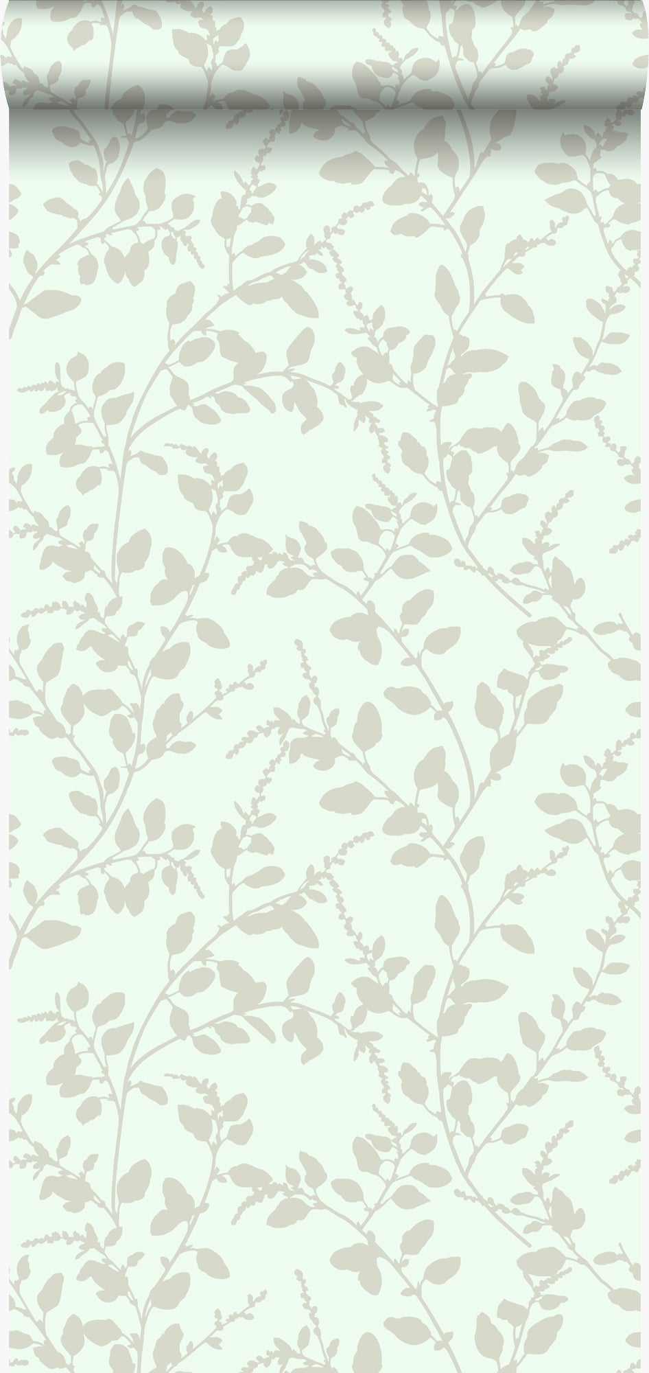 Papier peint feuilles bleu canard - 53 cm x 10.05 m - Origin ...