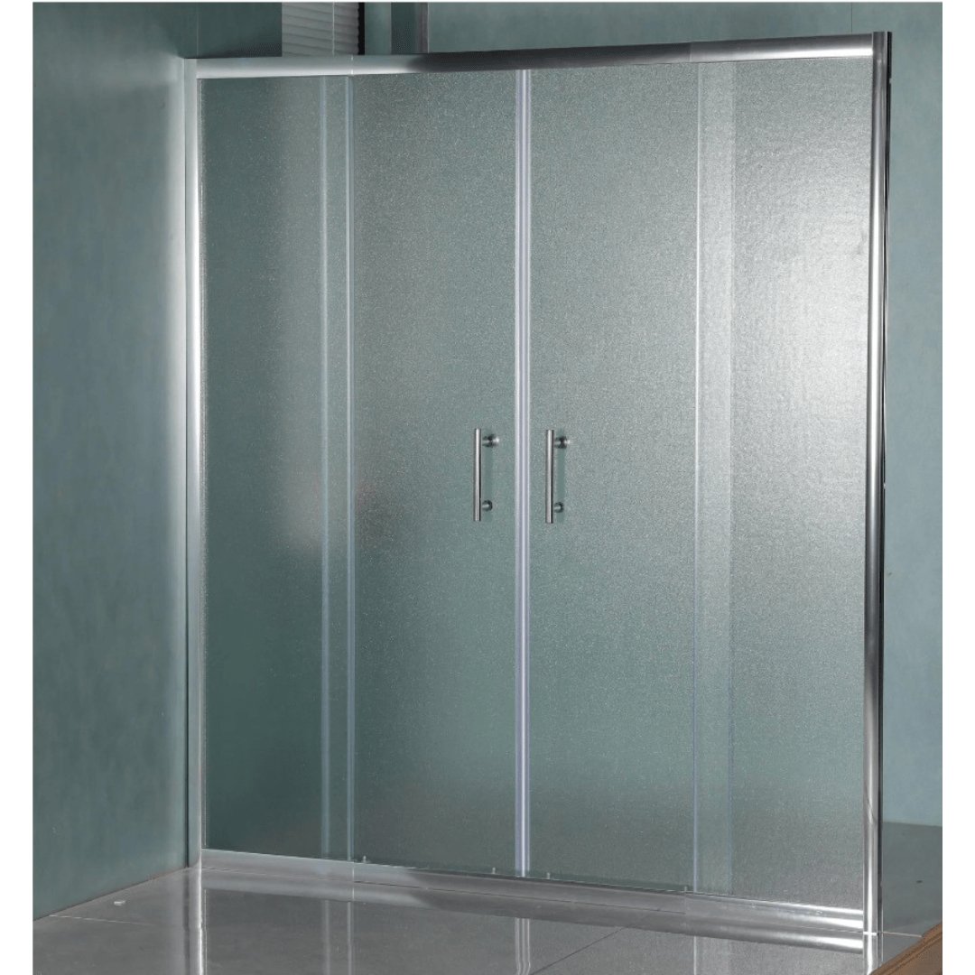 Paroi de douche 170 cm Ouverture centrale Four Crystals WallWall en ...