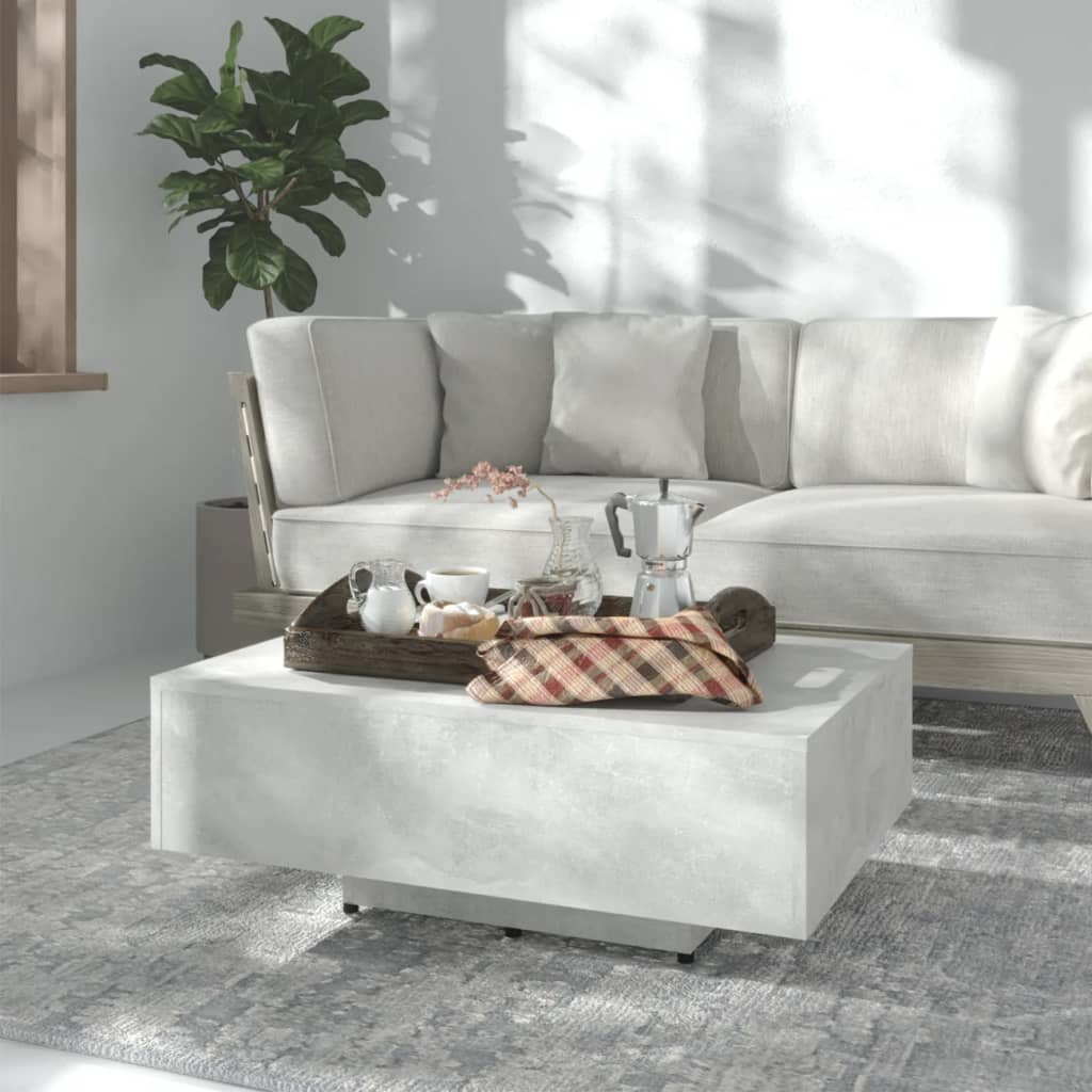 Table basse | Table d'appoint | Table de salon Gris béton 85x55x31 cm ...