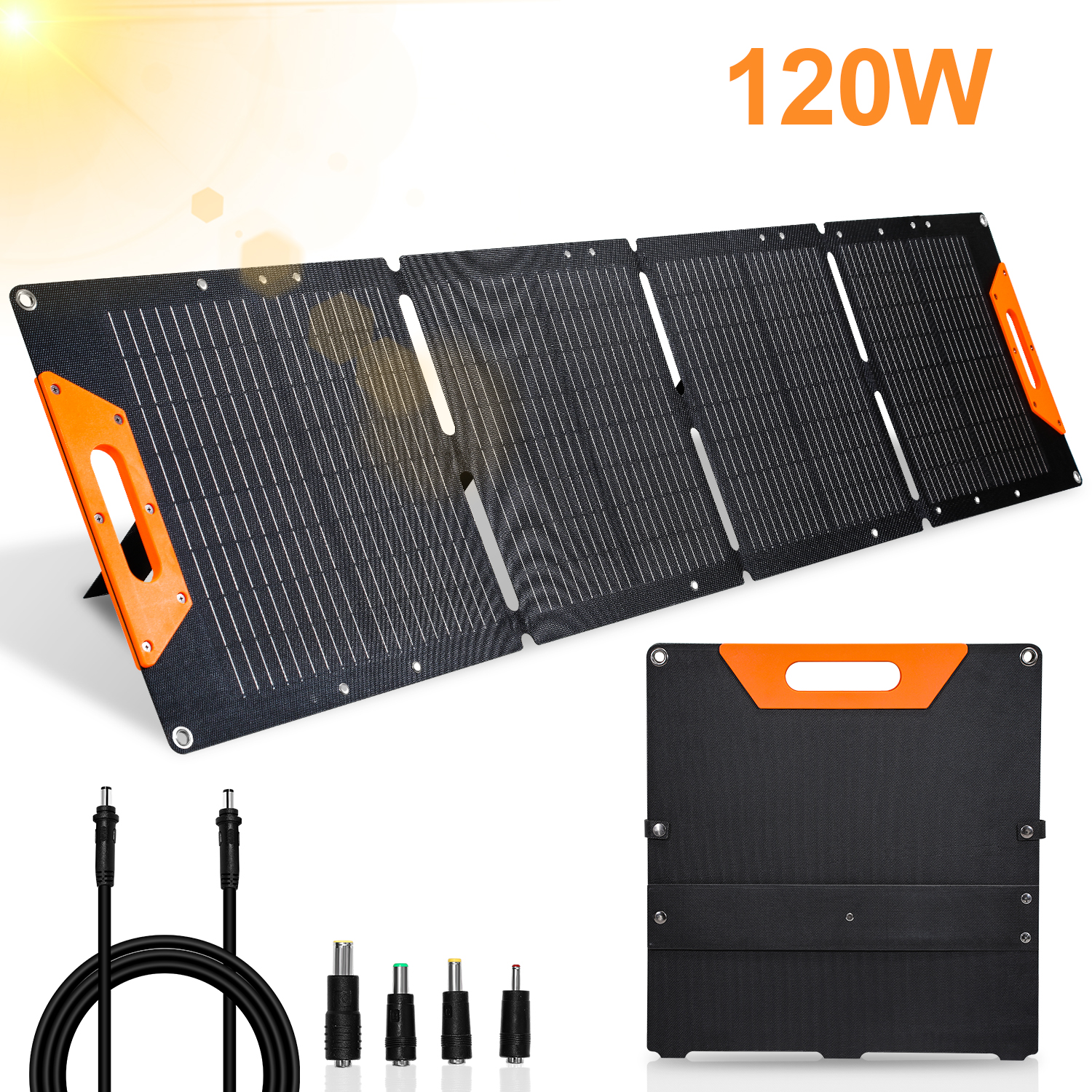Panneau Solaire sur Balcon 120W Panneau Solaire Monocristallin Panneau Solaire Photovoltaique ...