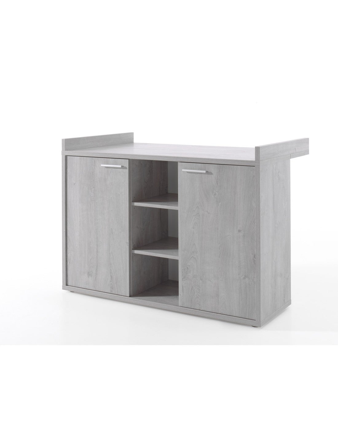 Commode bébé robuste avec table à langer intégrée coloris gris effet ...