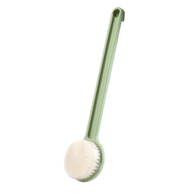Brosse de bain dos poils confortables long manche, masseur doux ...