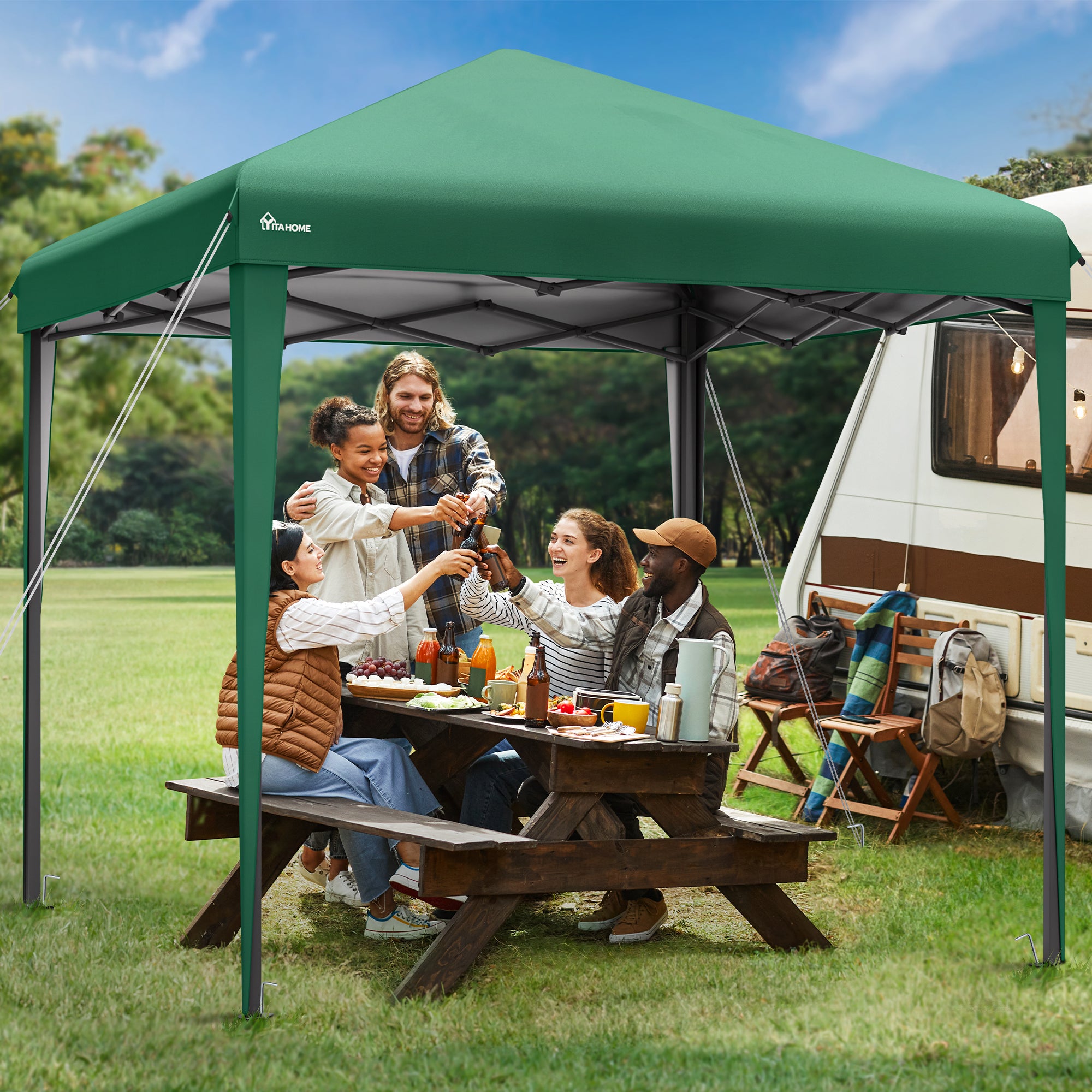 YITAHOME Tonnelle de Jardin - 3x3m - Pliable - Imperméable - Extérieur ...