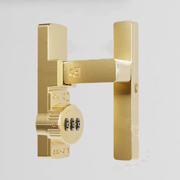 Loquet de serrure de porte coulissante/battante dorée à 90 degrés, code ...