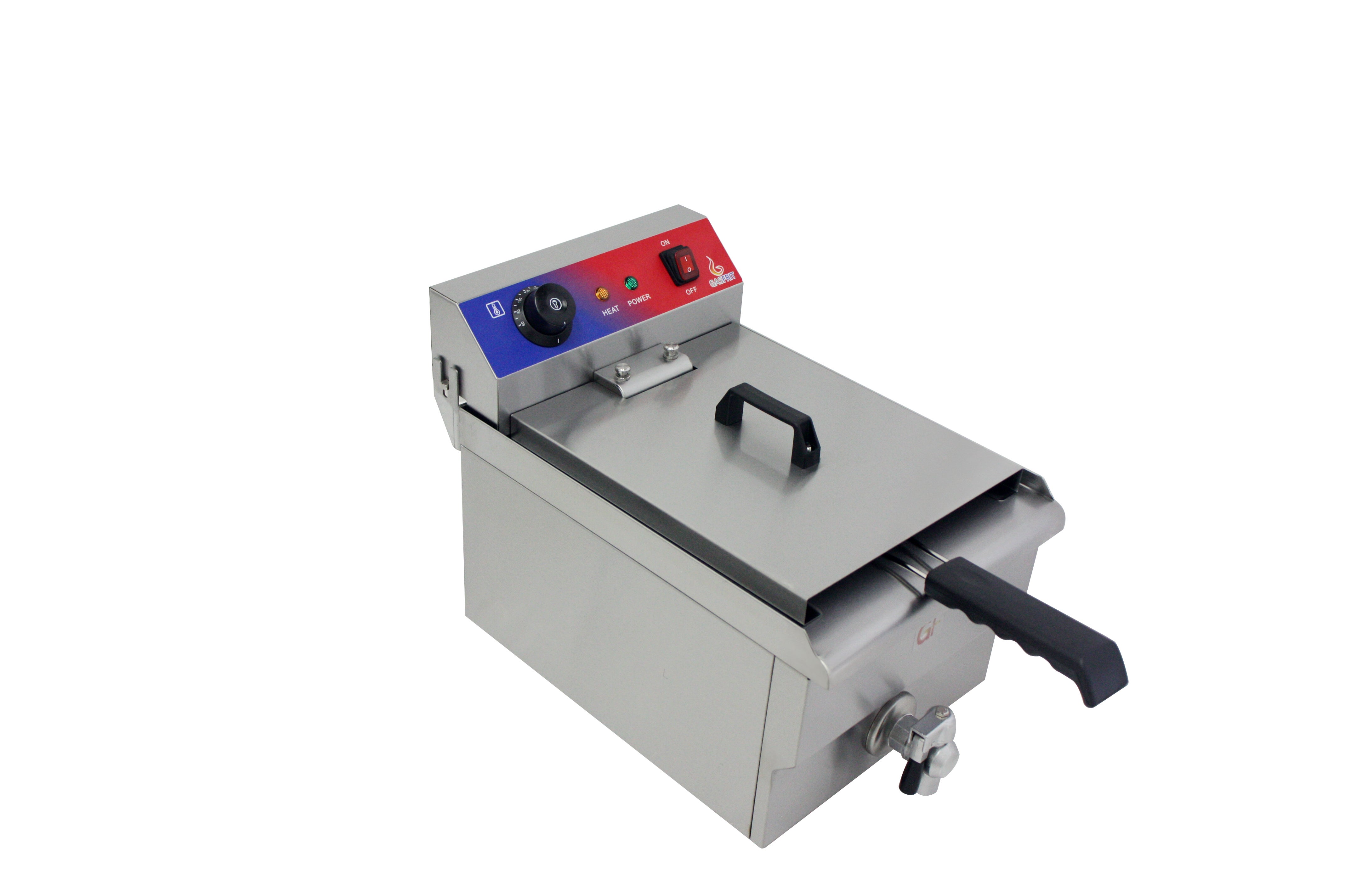 Gasfrit – Friteuse électrique 1 cuve 13 L avec robinet, professionnelle ...