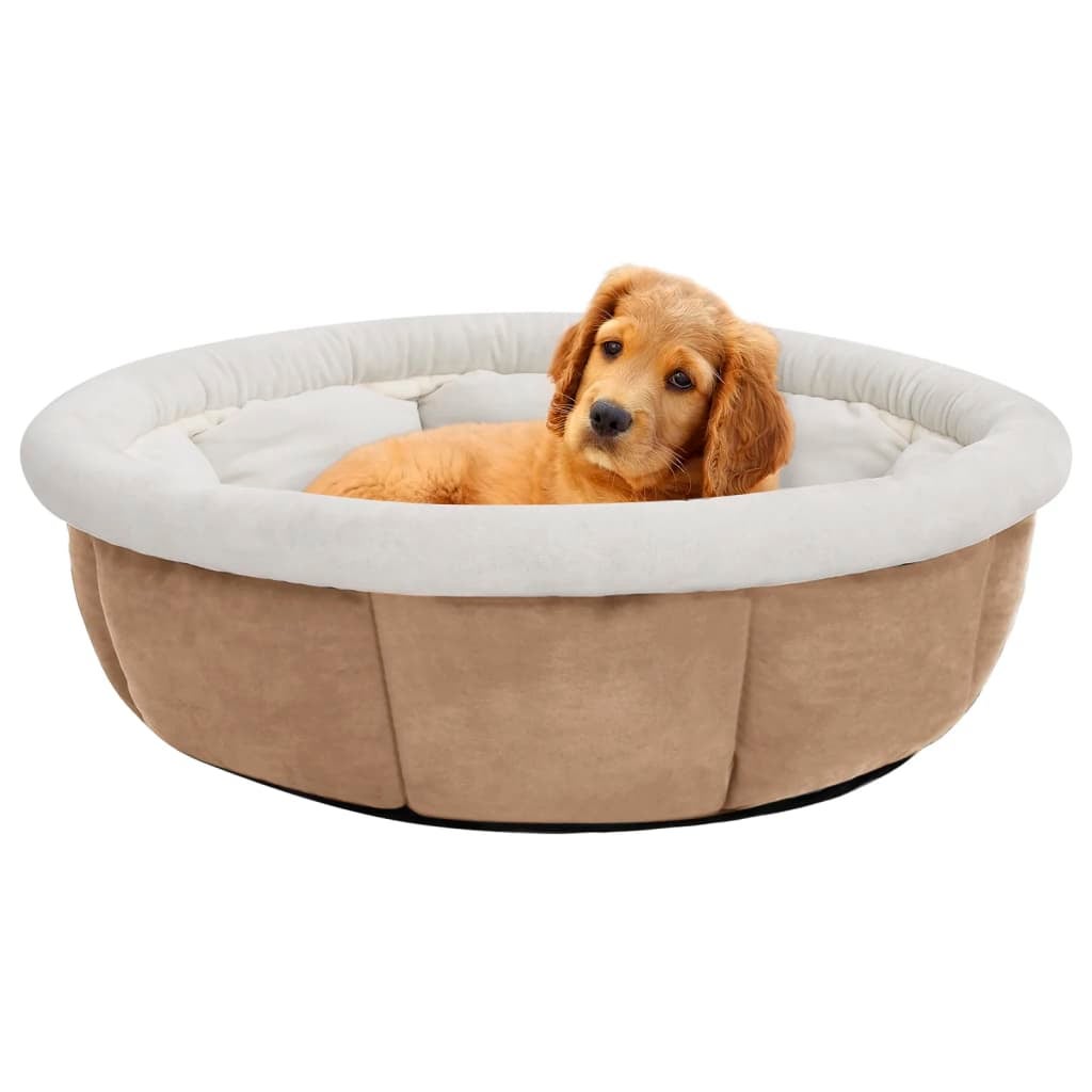 Lit pour chien 70x70x26 cm Beige vidaXL | Leroy Merlin