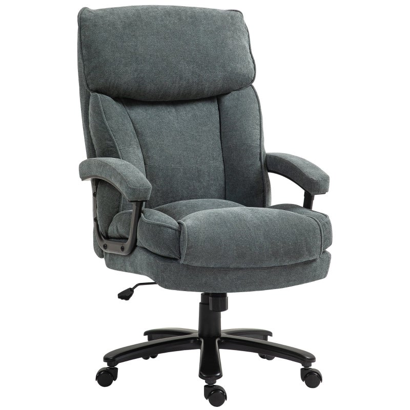 Grande chaise bureau haute grise, capacité 200 kg, construction robuste ...