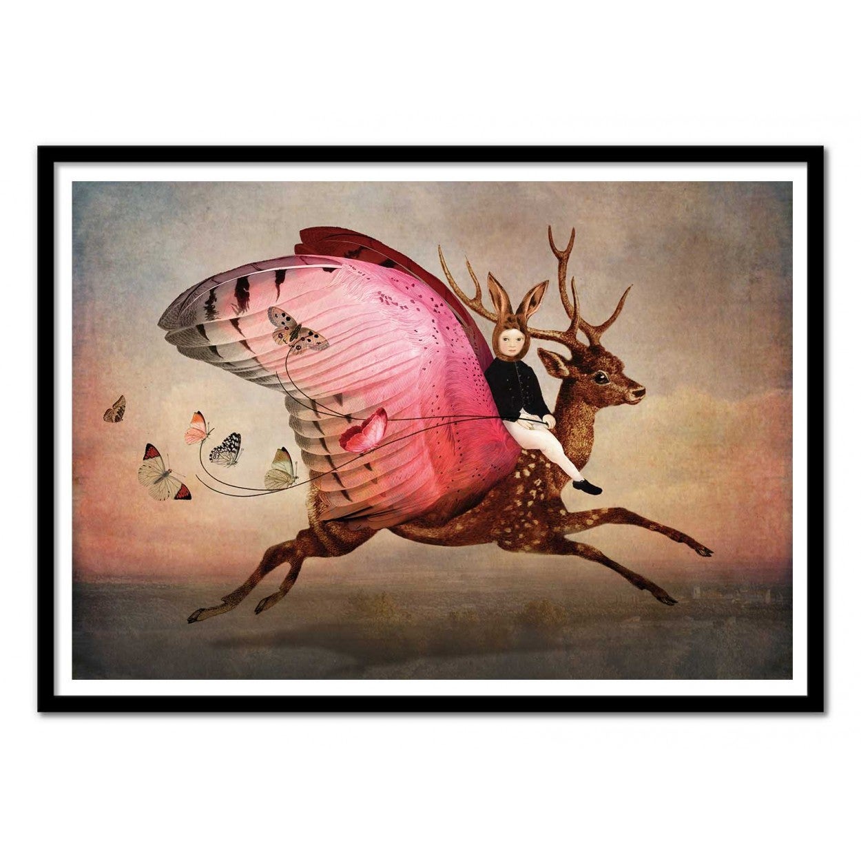 Art-Poster - Enjoy the ride - Catrin Welz-Stein - avec cadre noir 30 x ...