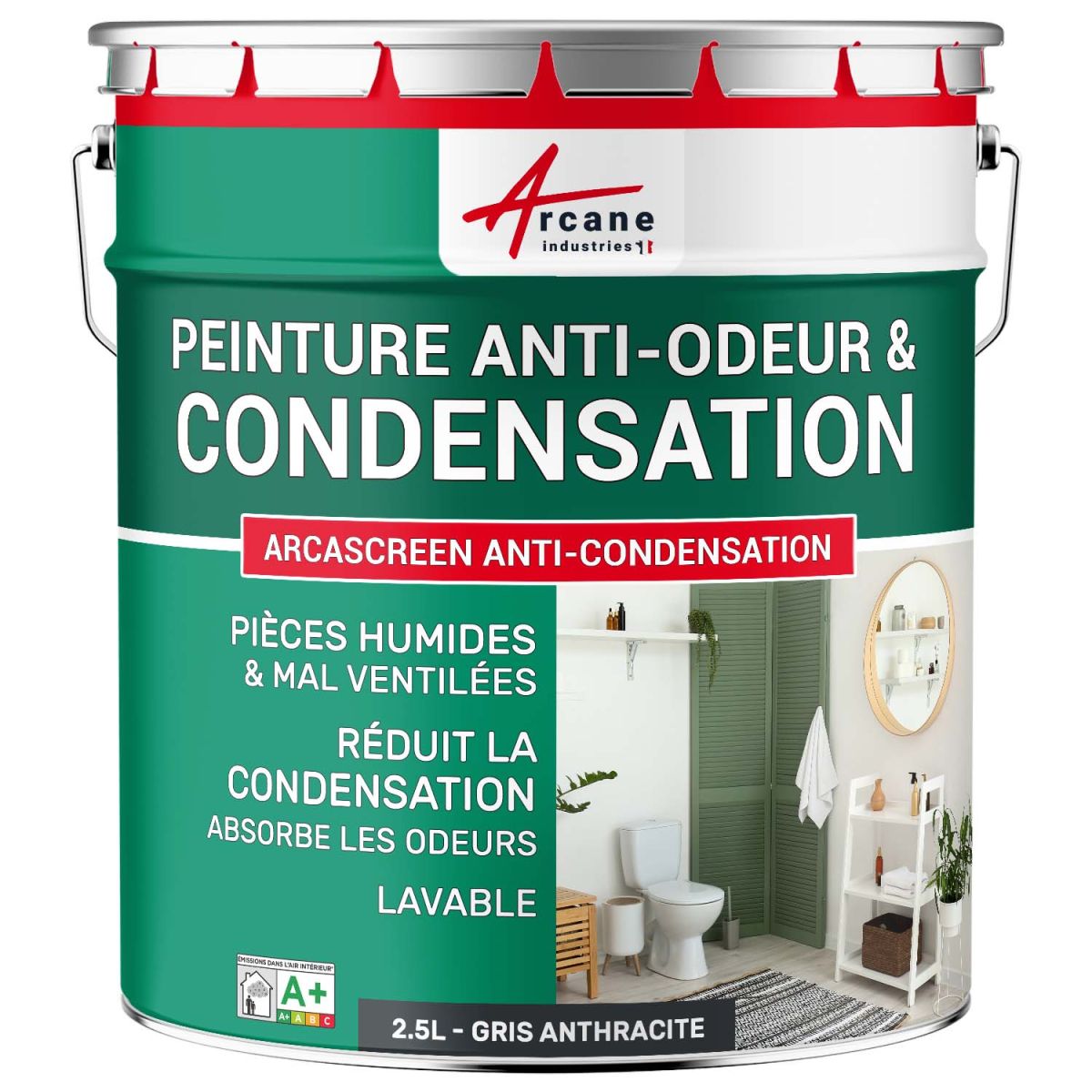 Peinture anti-condensation, anti odeur pour pièces humides : ARCASCREEN ...
