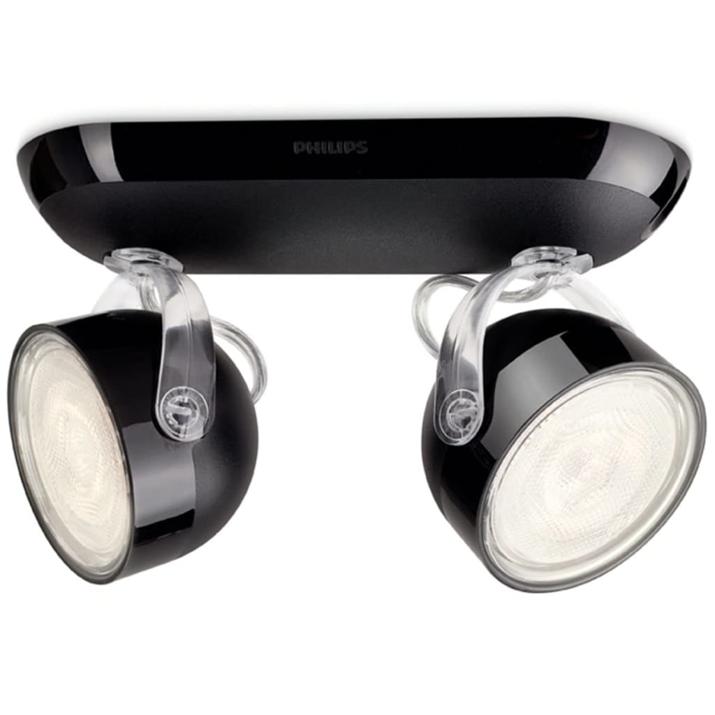 Regleta Dyna Led Negro 2 Luces | Leroy Merlin