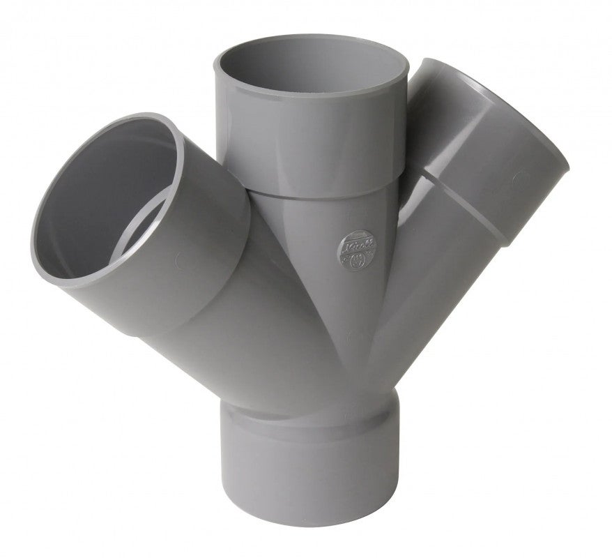 Croix PVC 45 degré FF 80 | Leroy Merlin