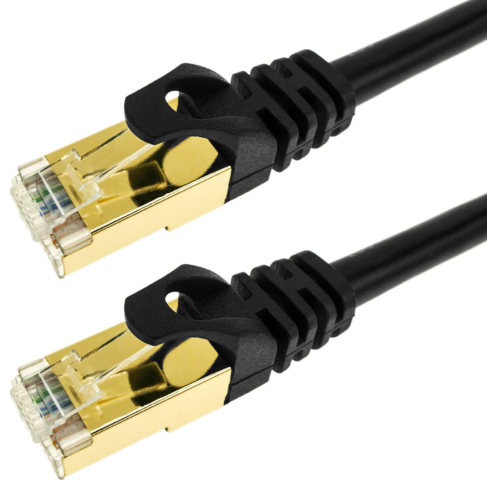 Câble réseau Ethernet type LAN SFTP RJ45 couleur noire 20 m | Leroy Merlin