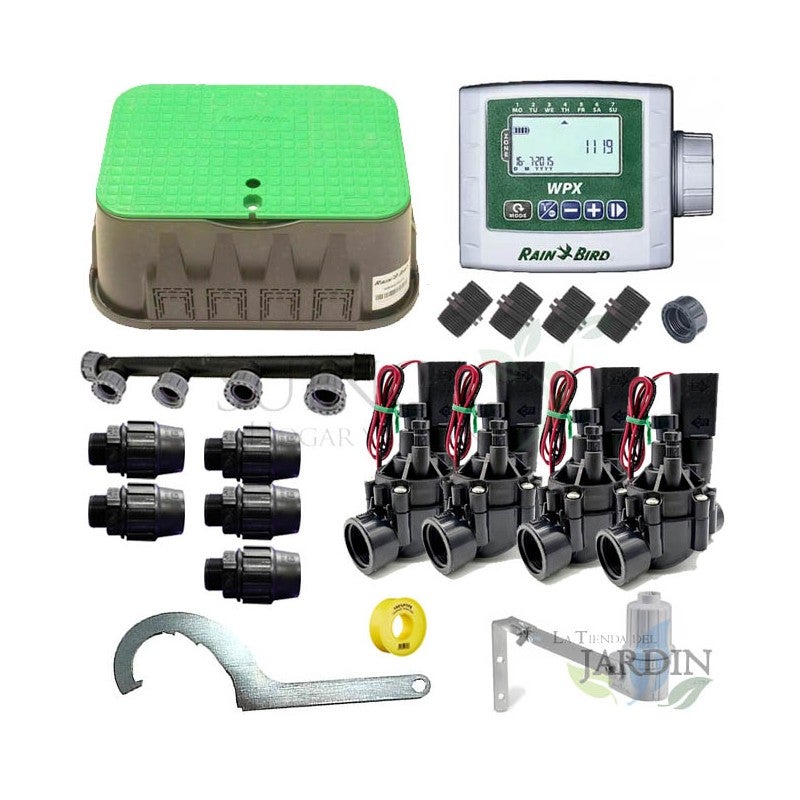 Kit d'arrosage automatique professionnel Rain Bird avec 4 zones 9v | Leroy Merlin
