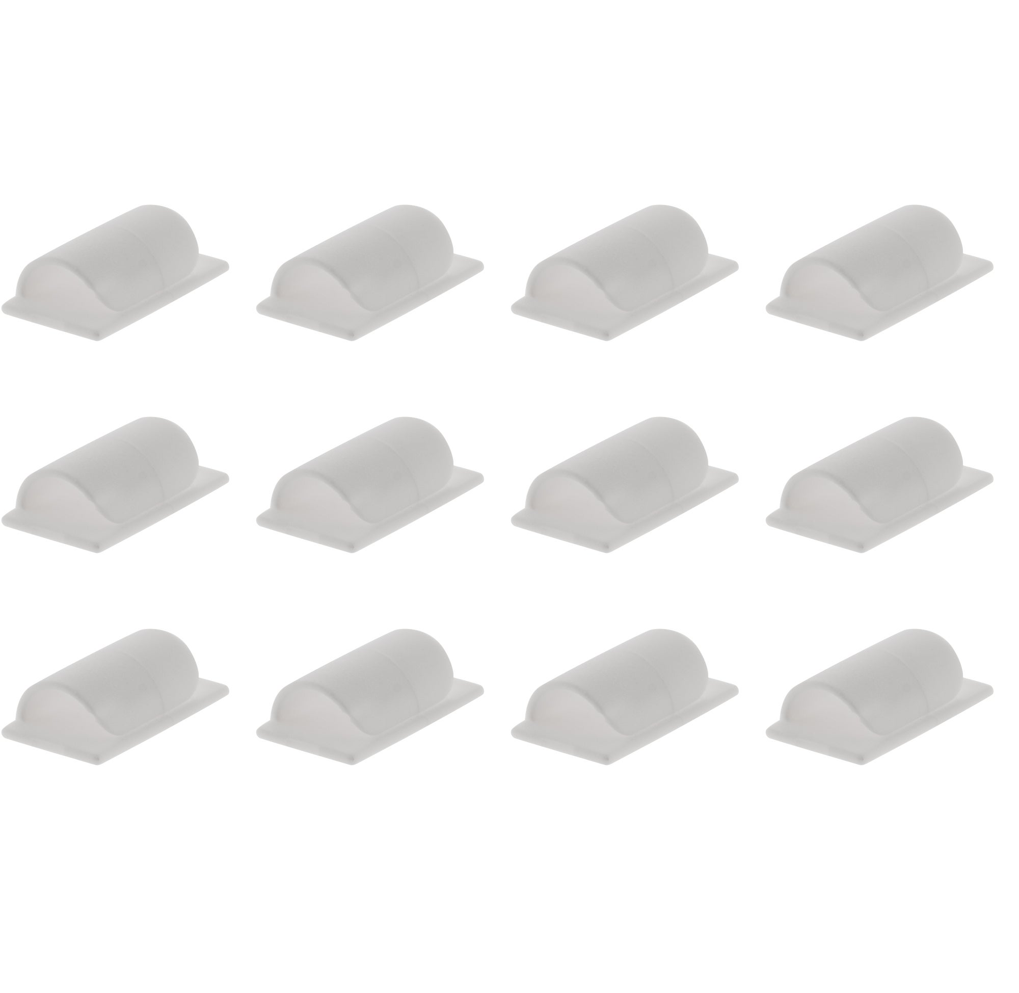 Lot de 12 clips larges (auto-collants) pour cordons et câbles ...