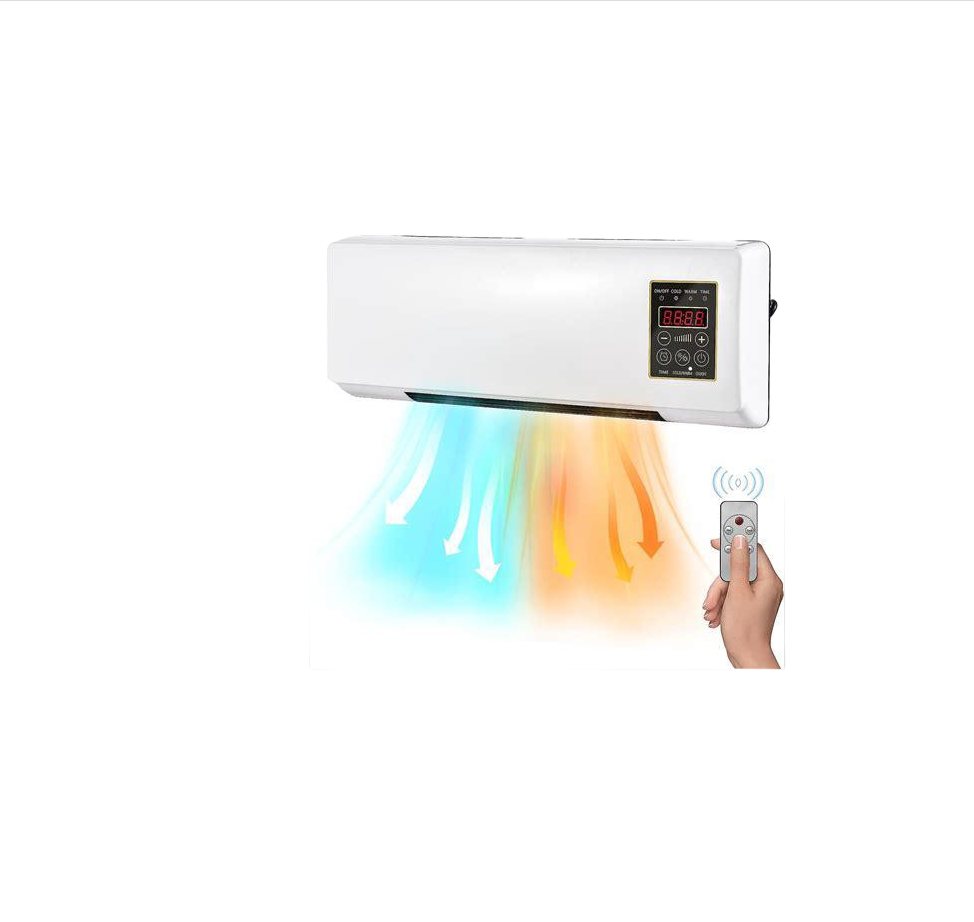 Chauffage portable, chauffage électrique mural 2 en 1 pour bureau et ...