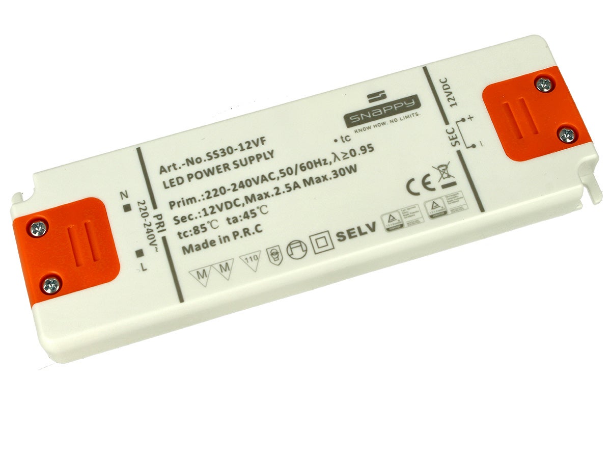 Slim 12V 30W 2.5A 14 mm Snappy SS30-12VF | Leroy Merlin