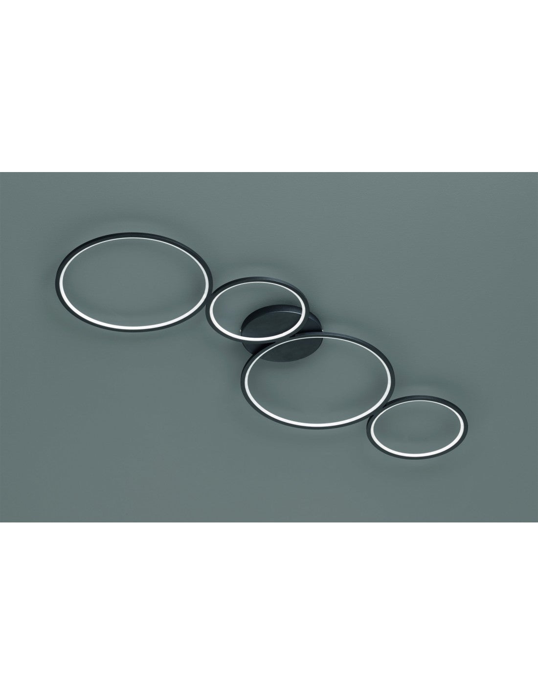 Plafonnier Trio Rondo Métal Noir | Leroy Merlin