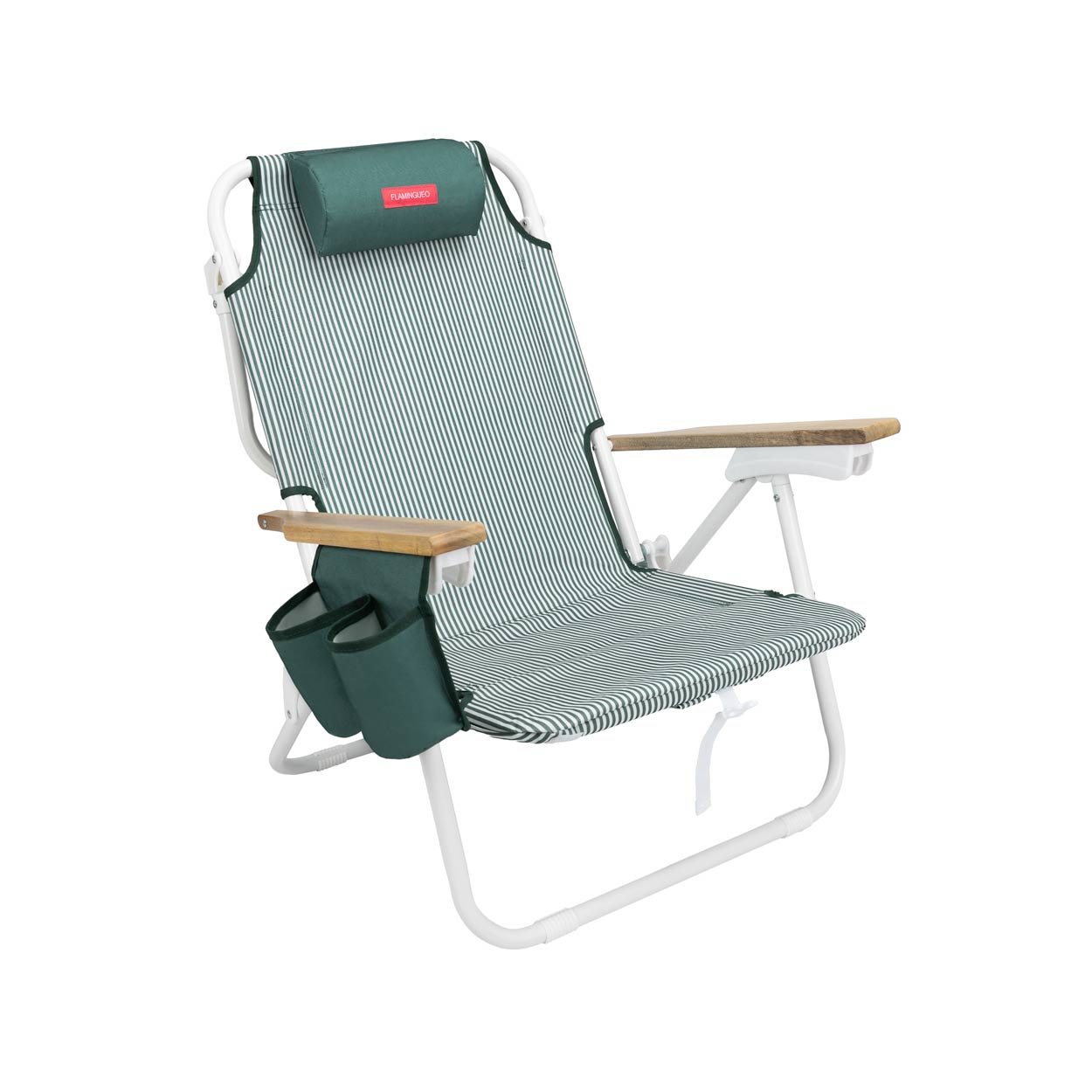 Flamingueo Silla Playa Plegable Hamaca Reclinable Reposabrazos 5 ...