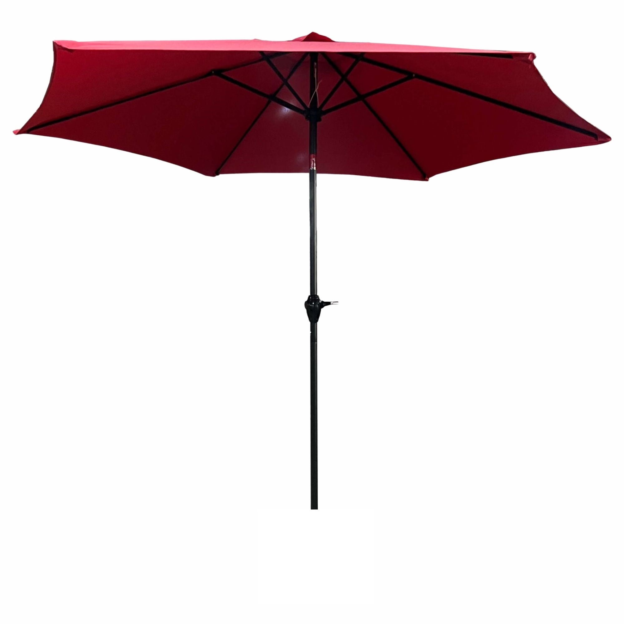 Parasol de jardin ORIENT avec inclinaison réglable en rouge, Poids 4,5 ...