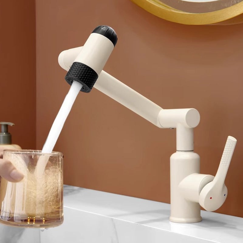 Robinet De Lavabo 4 En 1, Robinet Rotatif À 360° En Acier Inoxydable À ...