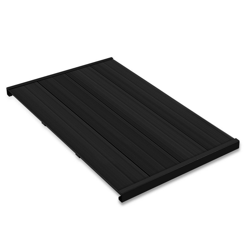 Elément de sol piscine PVC anthracite bac à douche acier inoxydable ...