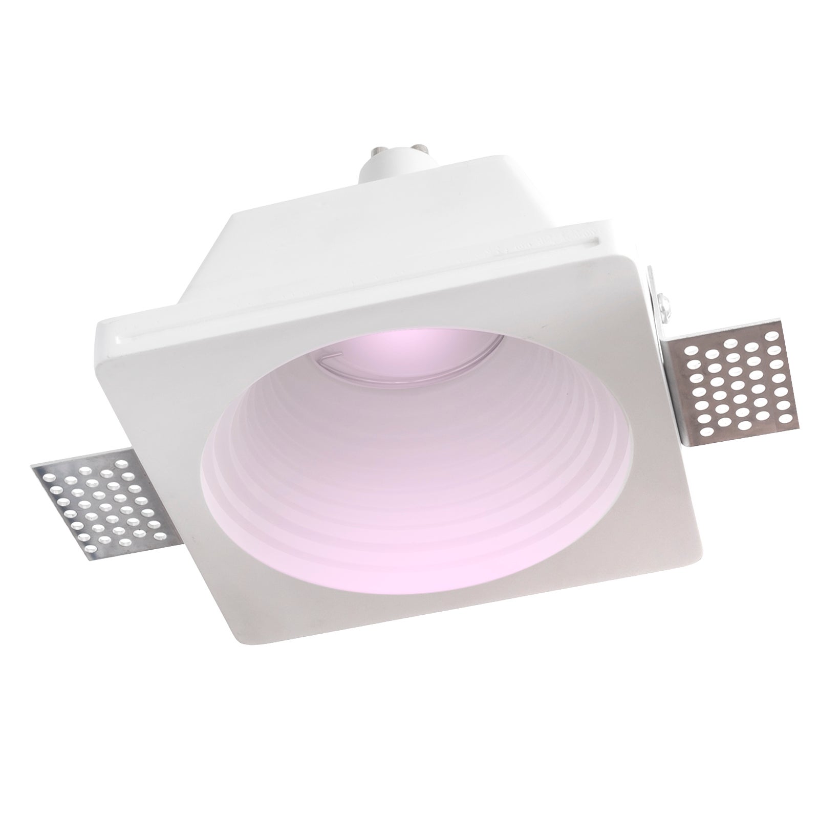 LED 8W GU10 spot encastré 12x12cm plafonnier multicolore magasin bureau ...