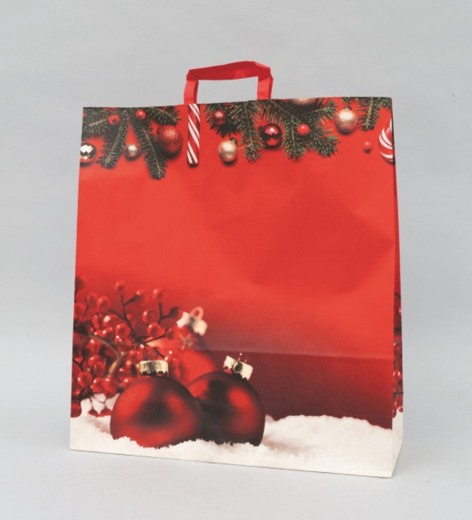 Sac cadeau rouge 45x49 cm | Leroy Merlin