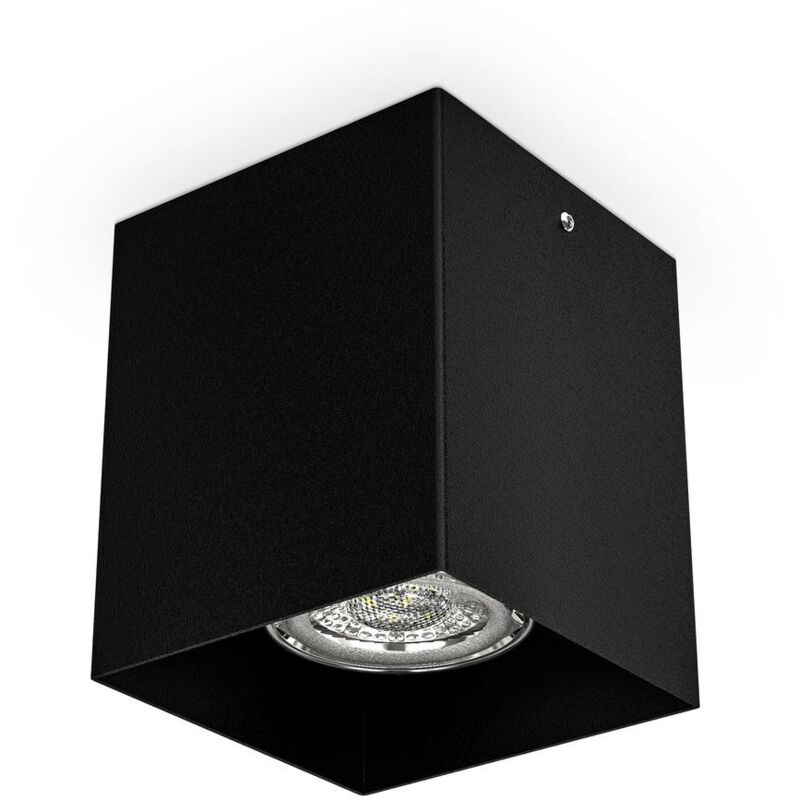 B.K.Licht spot saillie carré 80x80mm douille GU10 pour ampoule LED ou ...