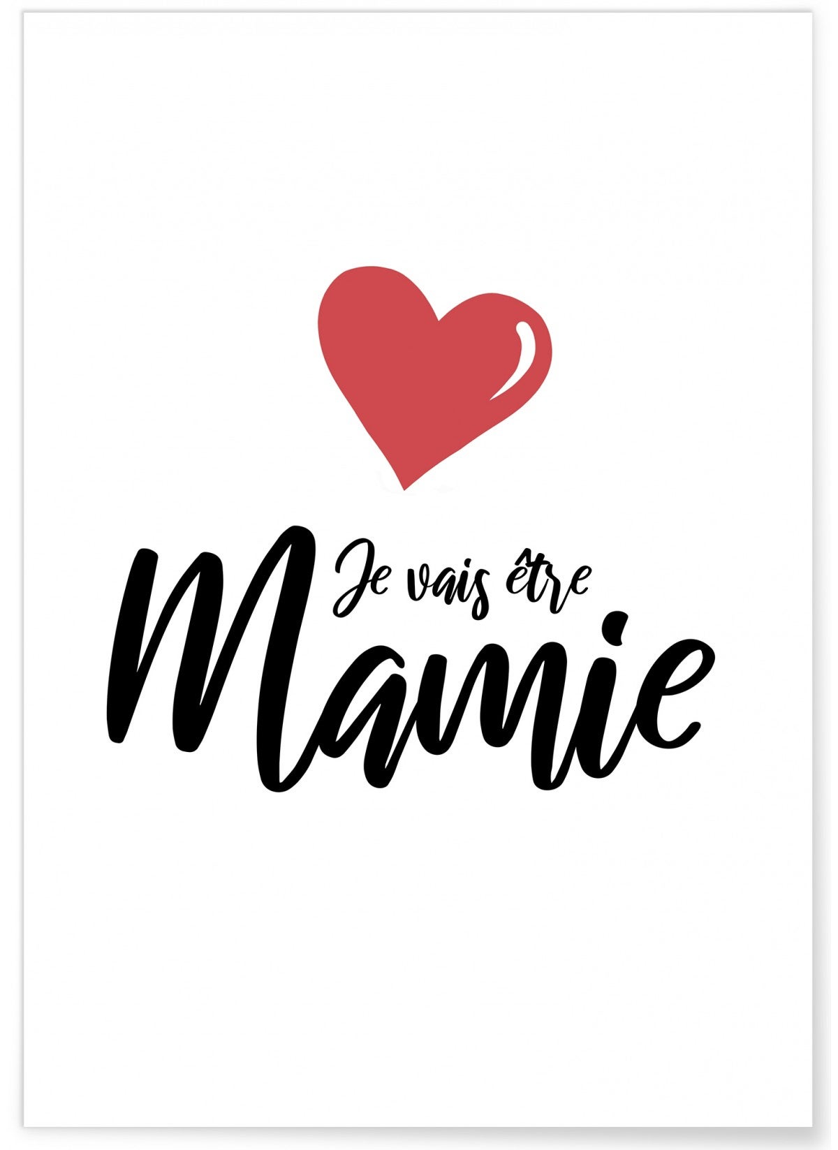 Affiche 'Je vais être mamie' - Format A3 - | Leroy Merlin