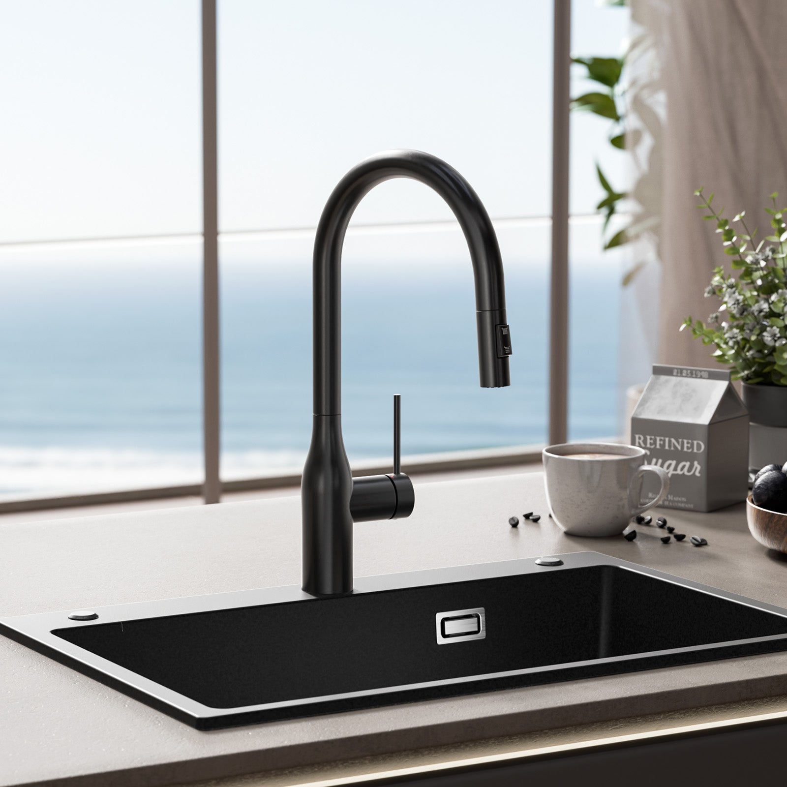 Robinet douchette avec 2 Modes de Sortie D'eau - Mitigeur de Cuisine ...