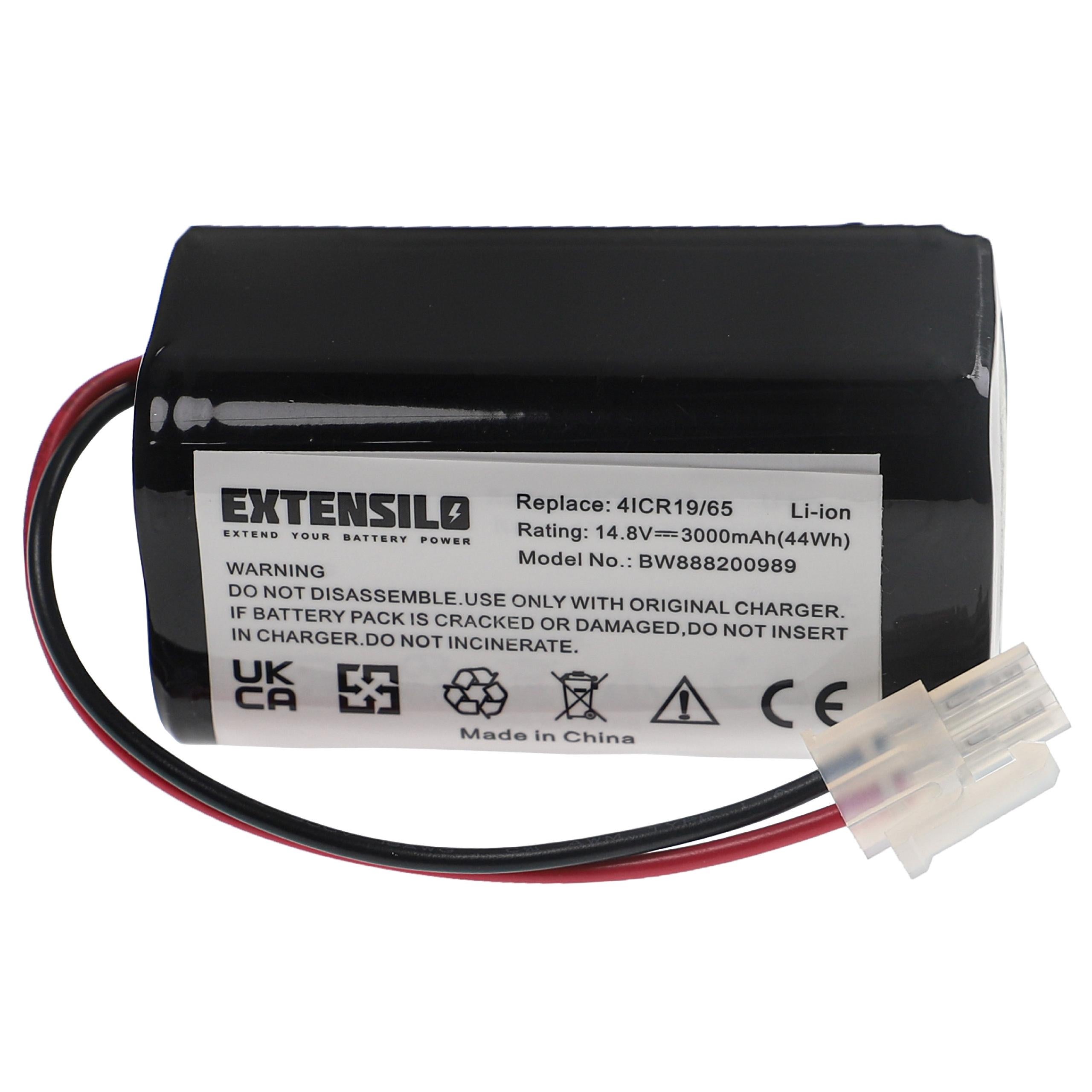 EXTENSILO Batterie remplacement pour iLife PX-B020 pour robot ...