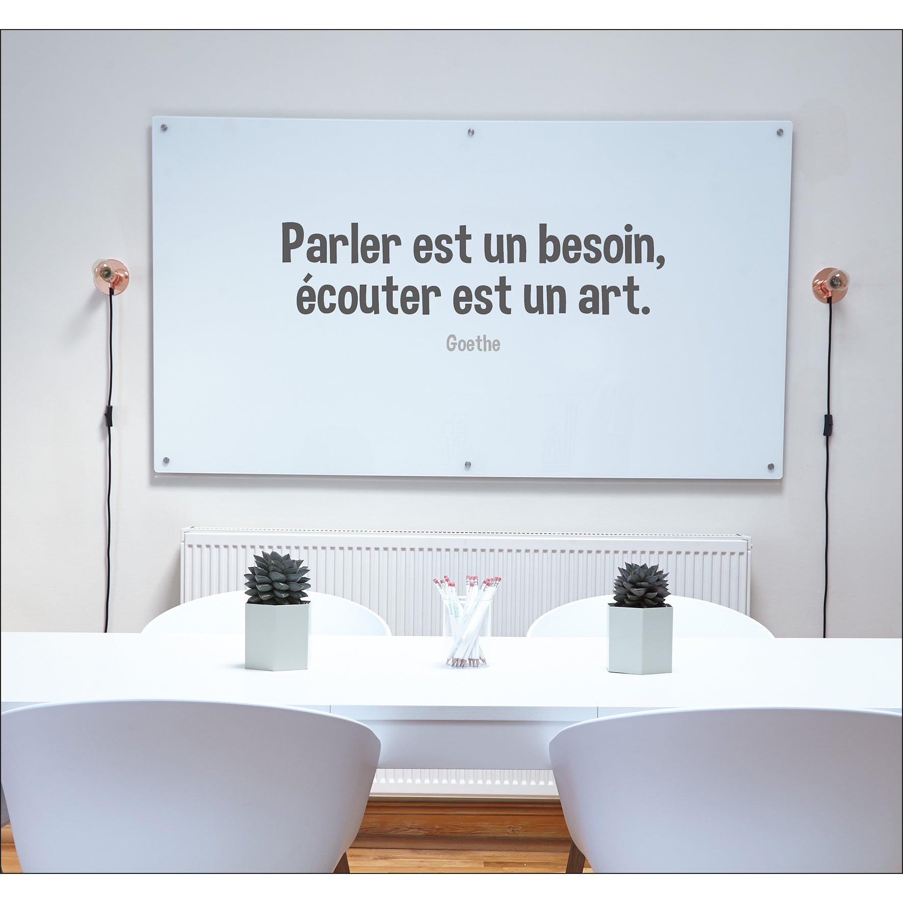Sticker autocollant décoratif, citation parler est un besoin écouter ...