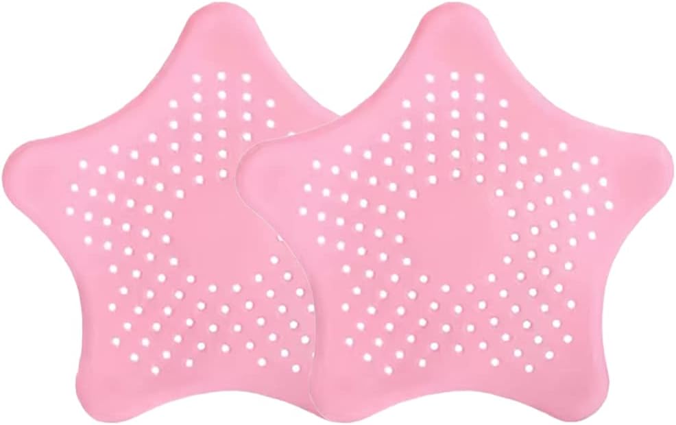 Filtre à cheveux en silicone pour évier, 2 pièces, pour douche ...