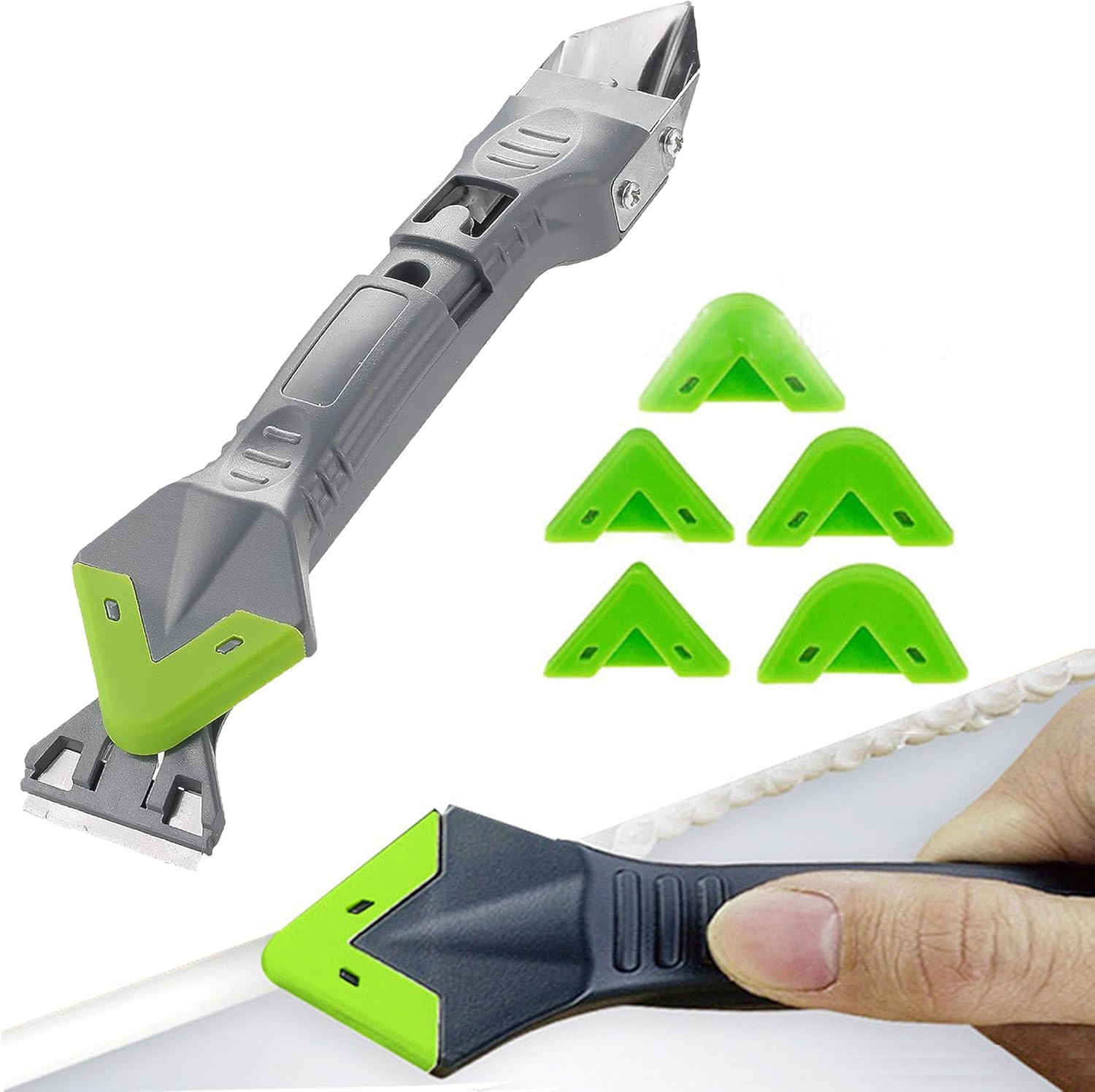 Kit de herramientas para eliminar silicona verde 5 en 1, herramienta ...