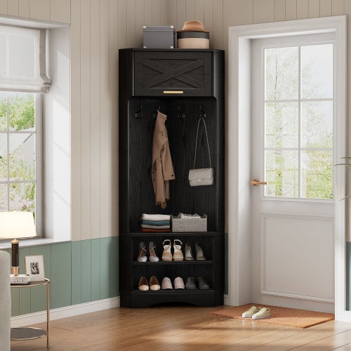 Ensemble de garde-robe Armoire moderne, armoire de couloir, 4 crochets ...