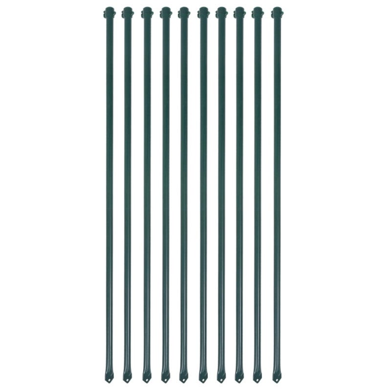 Poteau de jardin 10 pcs 1 m Métal Vert | Leroy Merlin