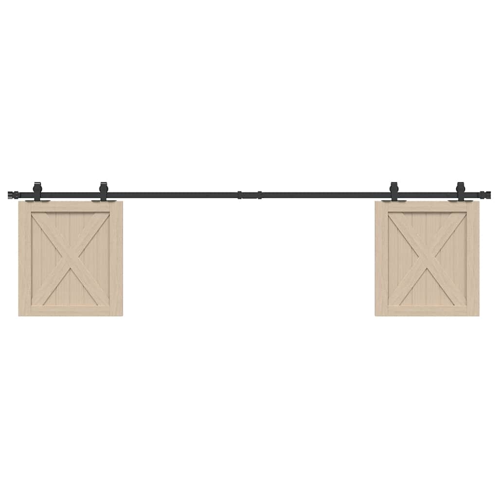 Kit de porte d'armoire coulissante 200 cm acier au carbone | Leroy Merlin