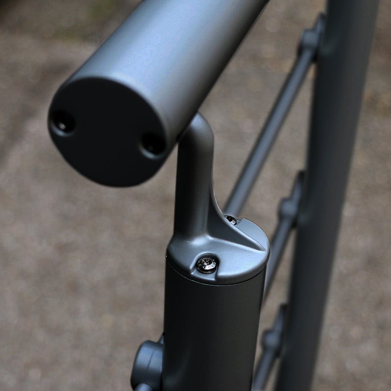 OPALU – Kit garde-corps 2m prêt-à-poser en aluminium à plat Noir ...