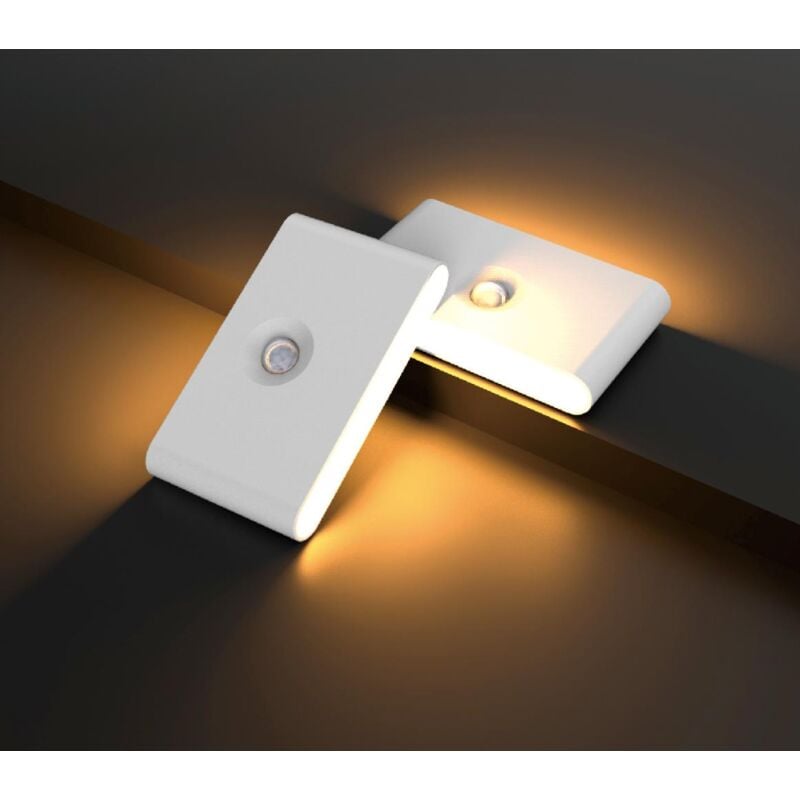 Lot de 2 Veilleuse LED à détecteur de mouvement, Lampes de placard LED ...